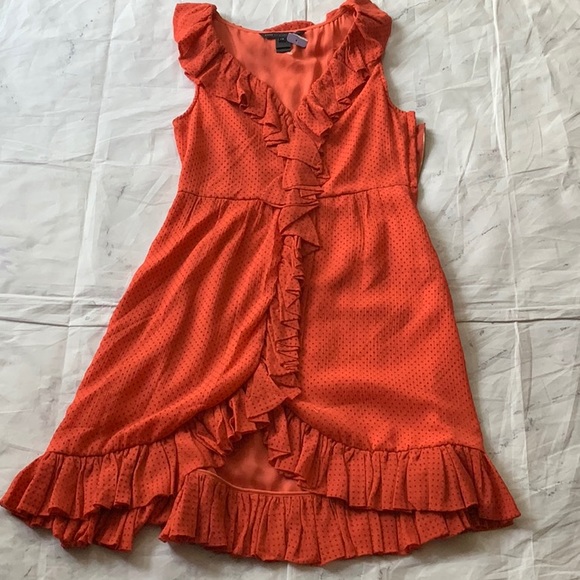 Marc By Marc Jacobs | Dresses | Marc Jacobs Ruffled Neck Print Midi ...